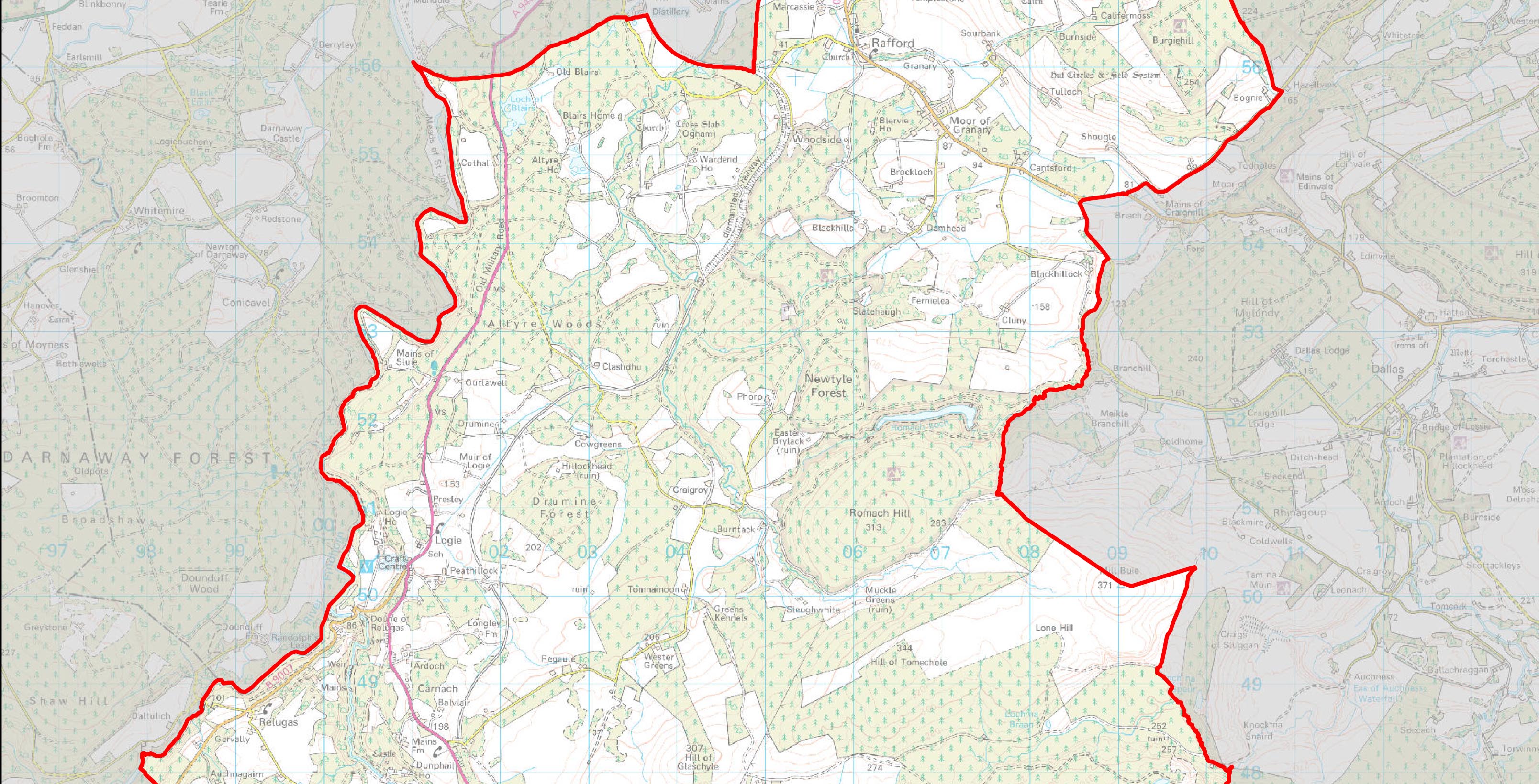 Maps of Community Councils – Finderne Community Council – Dissolved